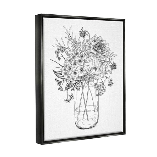 Stupell Industries Detailed Varied Flower Bouquet Blossoming Wildflower ... Stupell Industries Detailed Varied Flower Bouquet Blossoming Wildflower ...